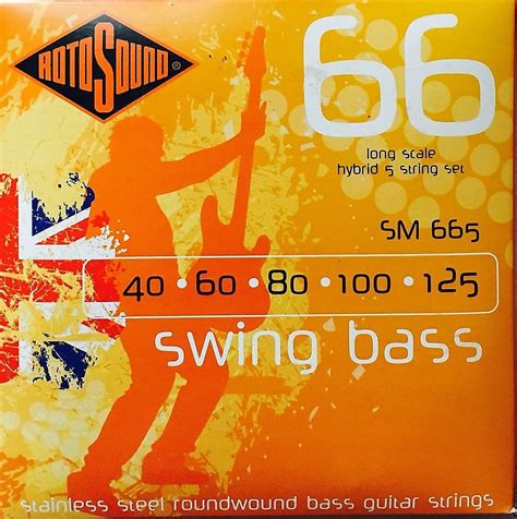 Rotosound SM665 Swing Bass 66 Roundwound 5 String Bass Reverb