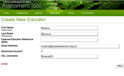 Administering The Literacy And Numeracy For Adults Assessment Tool