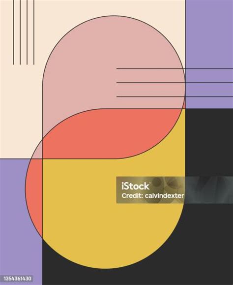Latar Belakang Dengan Bentuk Dan Garis Geometris Ilustrasi Stok Unduh