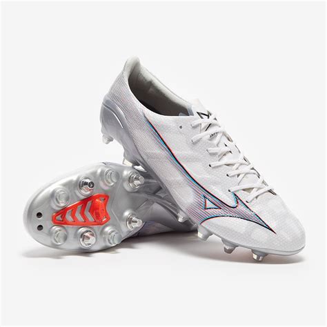 Mizuno Alpha Made In Japan SG Mix White Ignition Red 801 C Mens