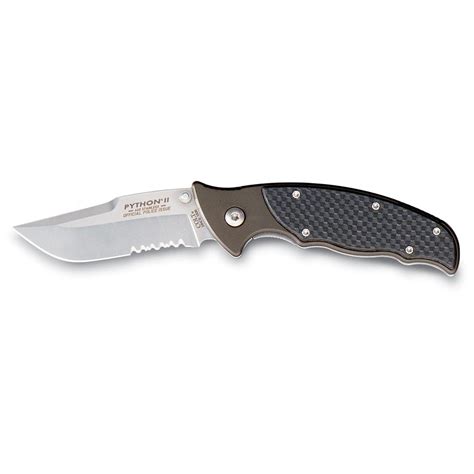 Colt® Python Ii Serrated Knife 86263 Folding Knives At Sportsman S Guide