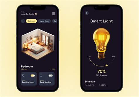 Smart Home Mobile App Ui Ux Design By Luca Da Corte On Dribbble