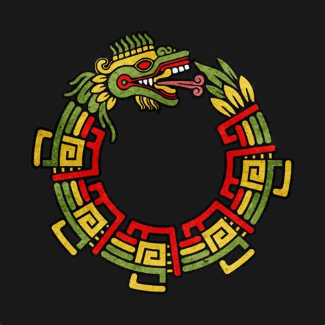 Quetzalcoatl Ouroboros Aztec Serpent Mayan Inca Toltec T