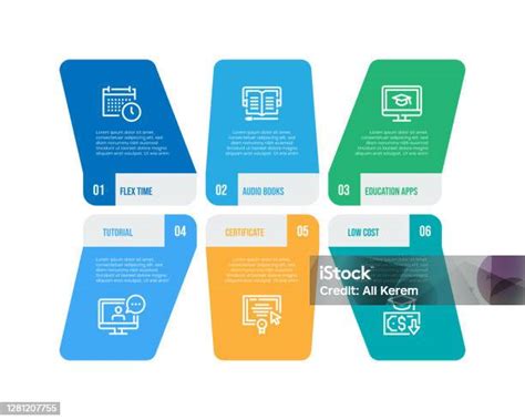 Templat Desain Infografis Waktu Flex Buku Audio Aplikasi Pendidikan