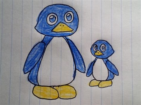 Mother Penguin And Tuxie By Lelan B Keeton On Deviantart