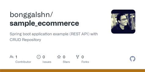 Github Bonggalshnsampleecommerce Spring Boot Application Example Rest Api With Crud
