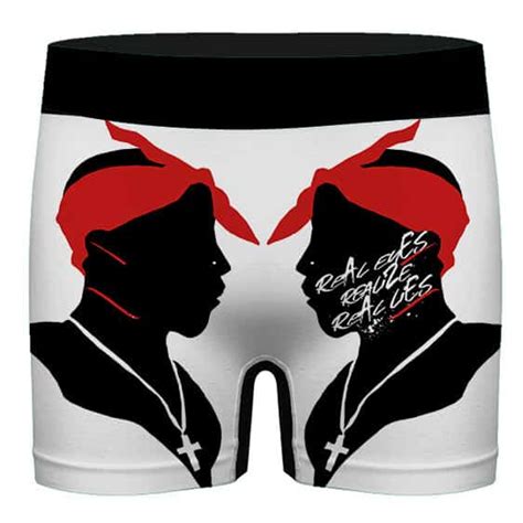 Real Eyez Realize Real Lies Tupac Art White Mens Underwear