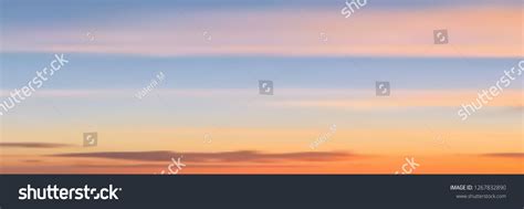 Sunset Sky Background Vector Illustration Eps10 Stock Vector Royalty