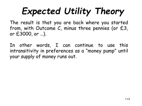 Ppt Expected Utility Theory Powerpoint Presentation Free Download
