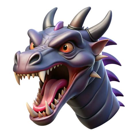 Acclaimed Contemporary Ultra Detailed Concept Art Style Isolated Cutout Of A Roaring Dragon Head