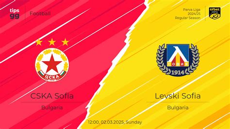 Cska Sofia Levski Sofia Odds 02032025 Tipsgg
