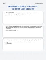 Understanding Permutations Exploring Arrangements And Repetition Course Hero