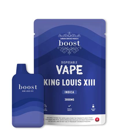 Boost Disposable THC Vape Cartridges King Louis XIII 3g Gaspe Canna