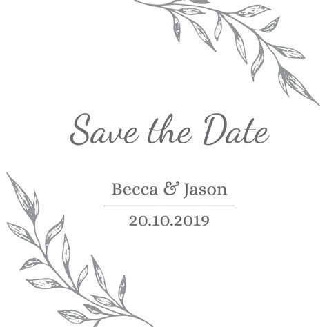 Premium Vector Hand Drawn Save The Date