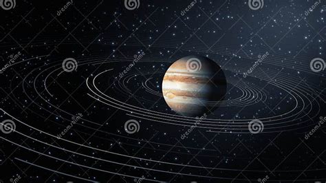 Rotating Planet Jupiter From Space Stock Illustration Illustration Of