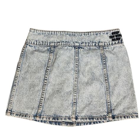 Volcom Skirts Volcom X Georgia May Jagger Denim Mini Skirt Size