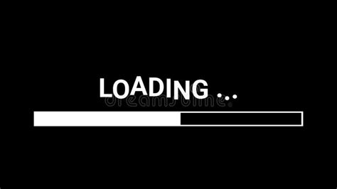 Loading Text Animated Loading Bar Waiting For Process Green Screen