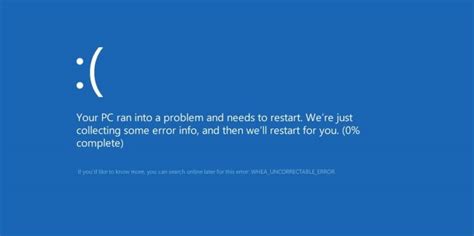 Whea Uncorrectable Error как исправить ошибку в Windows 10 11