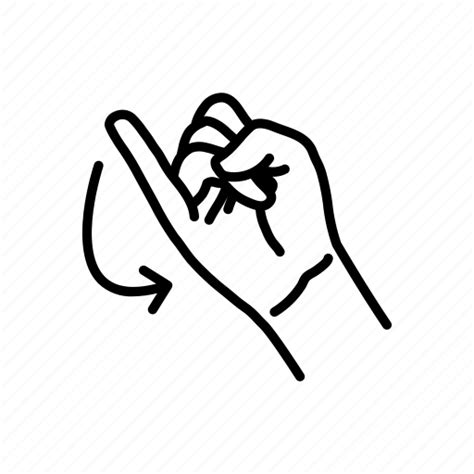 Communication Gesture Hand Alphabet Handicap Sign Language Icon