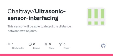 GitHub Chaitrayv Ultrasonic Sensor Interfacing This Sensor Will Be
