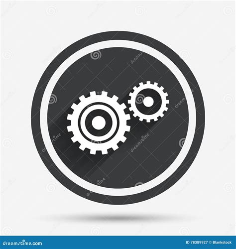 Cog Settings Sign Icon Cogwheel Gear Symbol Stock Vector Illustration Of Quality Graphic