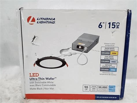 Lithonia Lighting LED Ultra Thin Wafer With Switchable White Matte