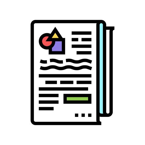 Abstract Report Color Icon Vector Illustration 10345147 Vector Art At Vecteezy