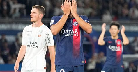 El PSG post Messi pobre empate vs Lorient sin Mbappé ni Neymar