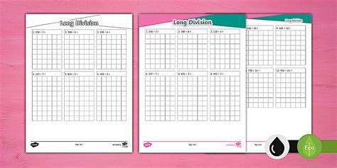 Division Of 2 And 3 Digit Numbers By 1 Digit Numbers