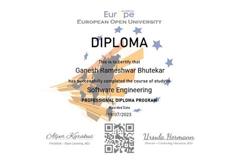 Ganesh Bhutekar On Linkedin Diploma In Software Engineering From