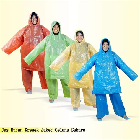 Jual Jas Hujan Setelan Dewasa Jas Hujan Plastik Murah Bambu Shopee