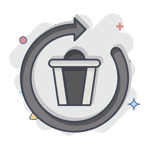 Icon Deleting Related To Delete Symbol Comic Style Simple Design