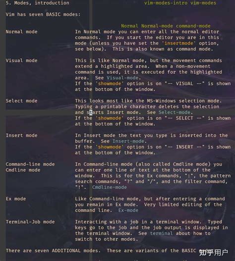 考一考大家~vim到底有几种模式？权威的叫法是怎样的？ 知乎