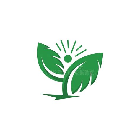 Tree Leaf Vector Icon Illustration Design Template Stock Vector