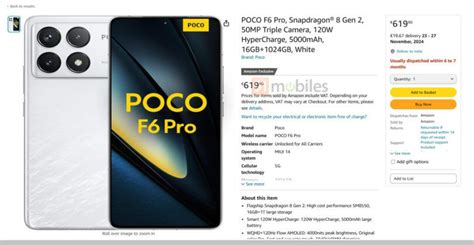 POCO F Pro European Price And Key Specifications Spotted On Amazon Ahead Of Launch