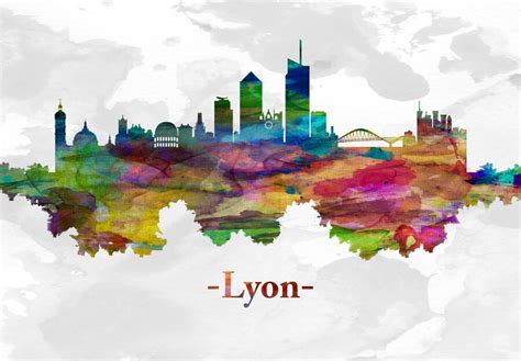 Premium Photo Lyon France Skyline