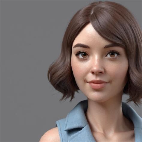 Mujer Con Un Corte De Pelo Corto Que Lleva Una Camiseta Vector