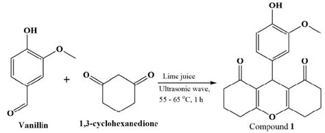 Synthesis Reaction A 0038 Gram Of Vanillin And 0056 Gram Of
