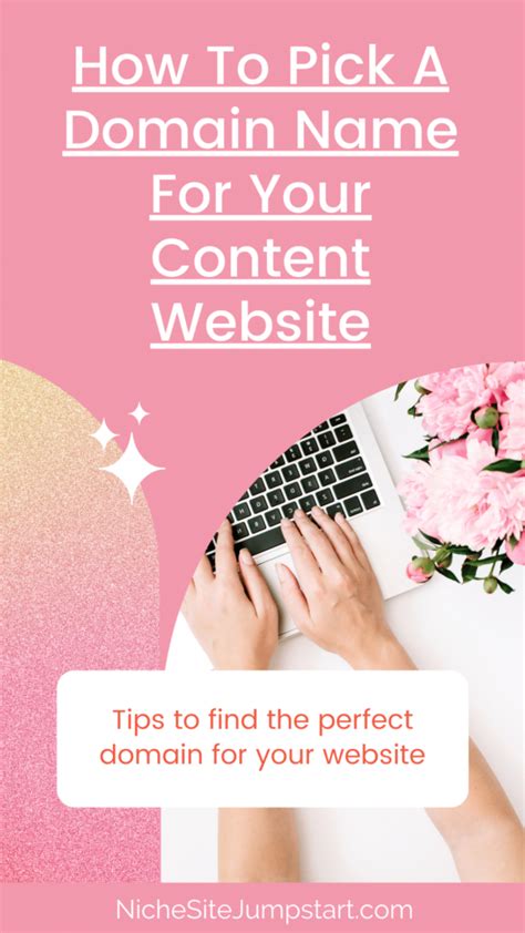 Choosing The Perfect Domain Name For Your Niche Site Niche Site Jumpstart