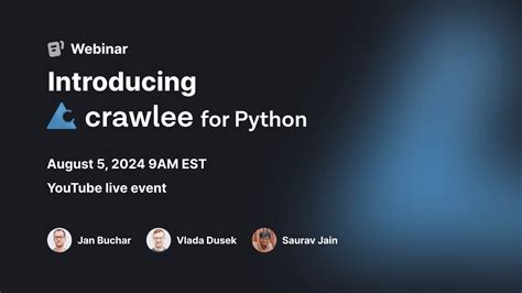 Introduction To Crawlee For Python · Apify