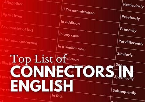 Connectors In English Advanced At Gladys Roy Blog