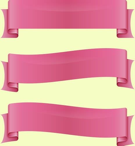 Pink Ribbon Title Vector Images Over 870