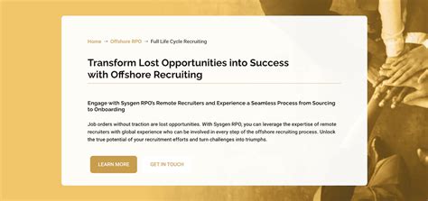 Tailored Offshore Recruitment Services Sysgen RPO