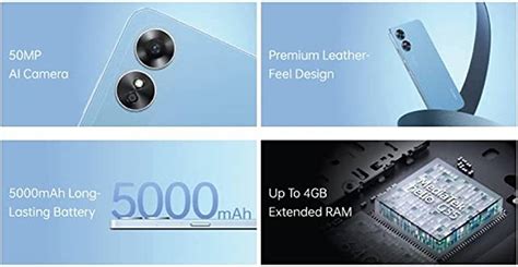 Oppo A17 Dual Sim Smartphone 6 5 Hd Lcd Ips Display 4 Gb Ram 64 Gb Storage 4g Lte Network