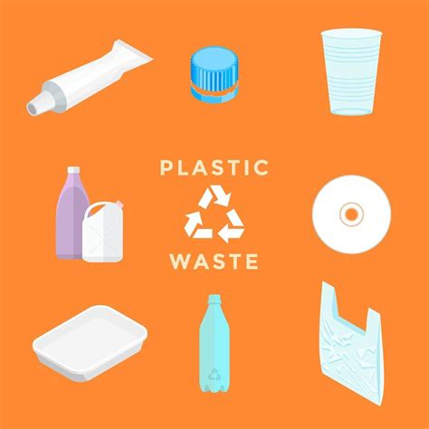 Recycle Plastic Waste Management Set 13415397 Vector Art At Vecteezy