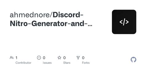 Github Ahmednorediscord Nitro Generator And Checker