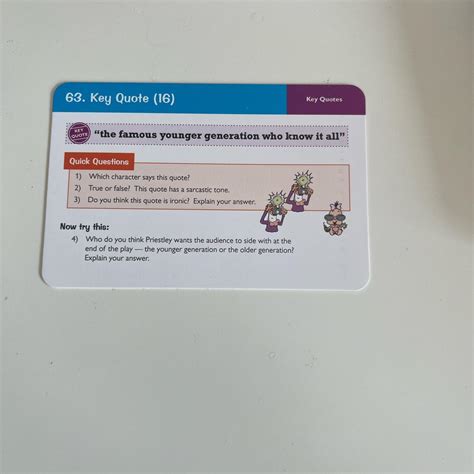 GCSE ENGLISH AN INSPECTOR CALLS REVISION FLASHCARDS Depop
