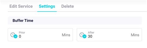 How To Customize Service Buffer Time