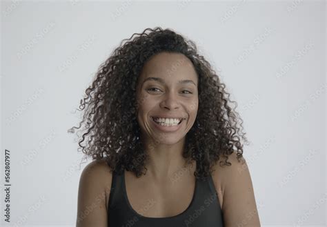 Cu Headshot Portrait Of Beautiful 20s African American Black Female