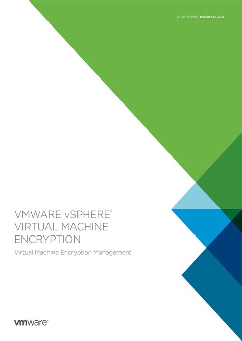 Vmware Vsphere虚拟机加密管理 Vm技术库